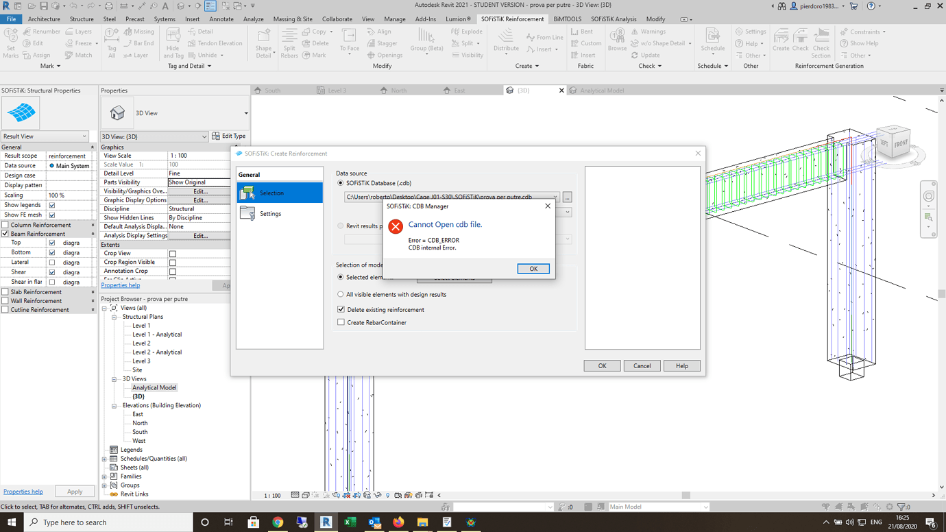Sofistik analysis file cdb (Revit user) - Analysis + Design - SOFiSTiK ...