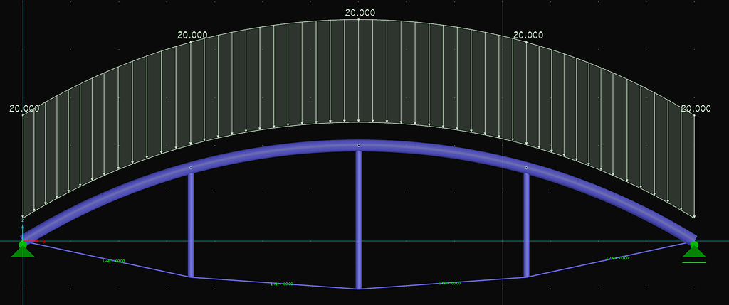 Form Finding for Bowstring Beam - SOFiSTiK - SOFiSTiK Forum