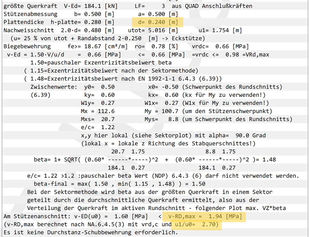 Durchstanznachweis - Teddy - SOFiSTiK Forum