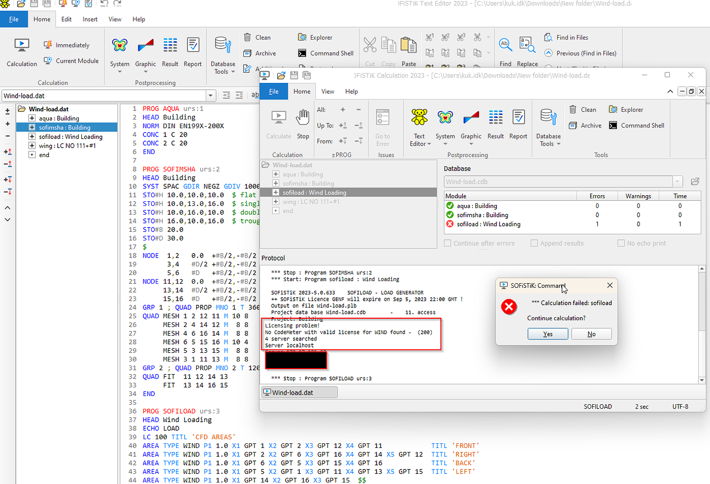 How to apply wind loads as area loads - Teddy - SOFiSTiK Forum
